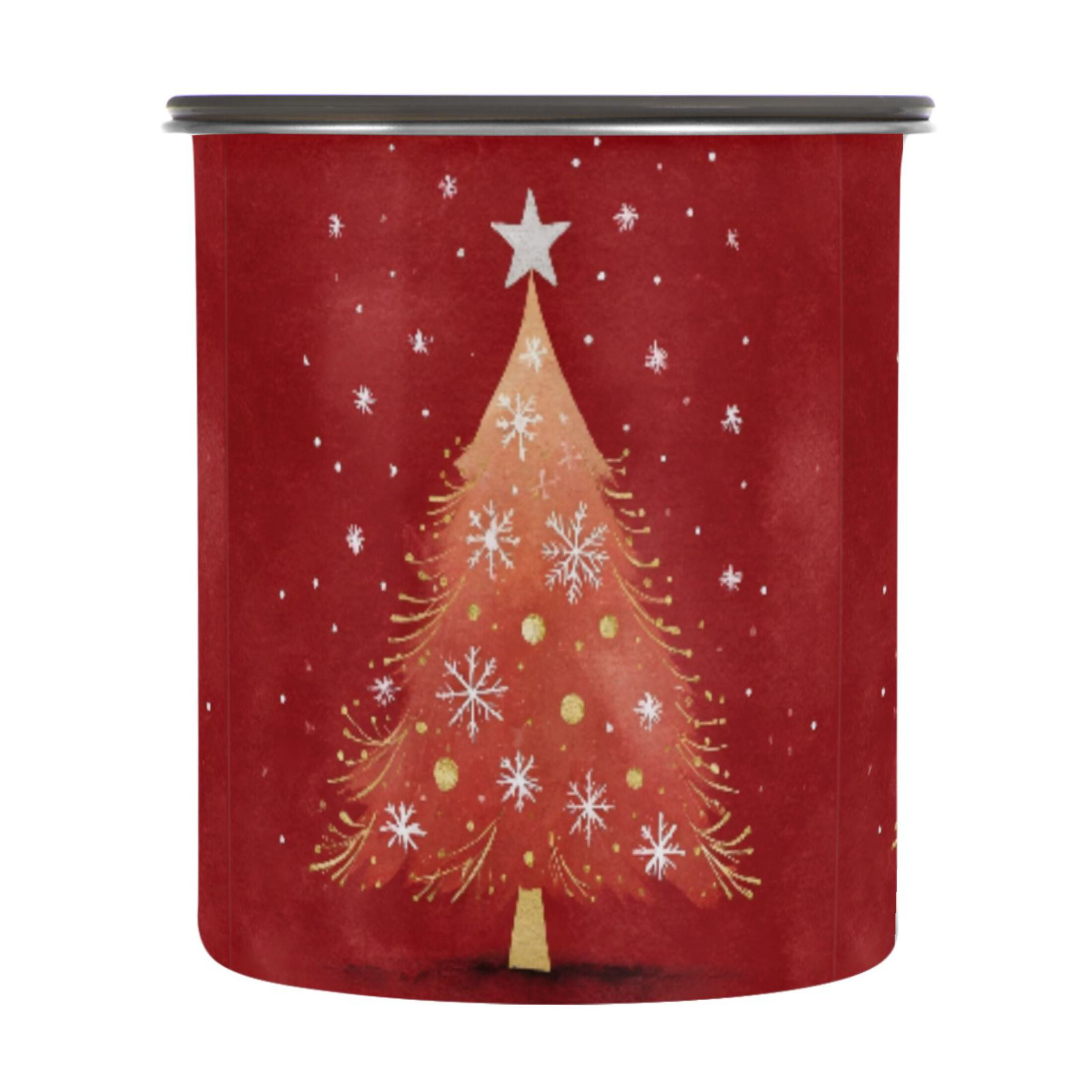 500ml Stainless Steel Food Storage Containers Red Christmas Tree ...