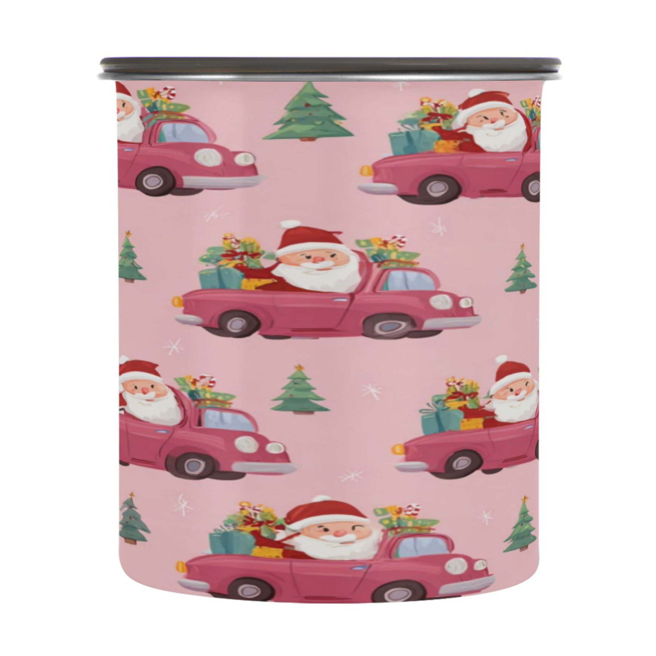 500ml Stainless Steel Food Storage Containers Santa Claus Driving in ...