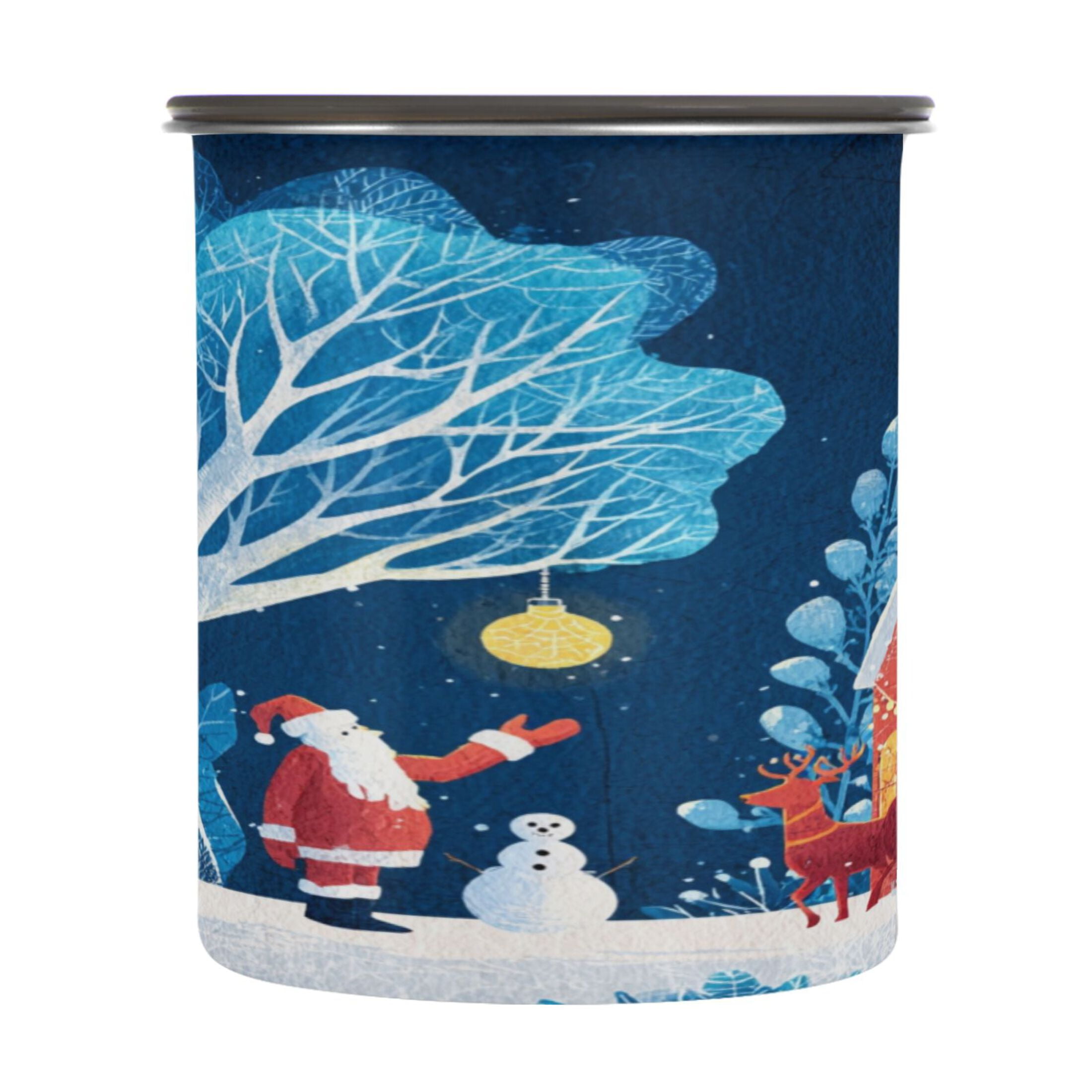 500ml Stainless Steel Food Storage Containers Santa Claus with Hands ...