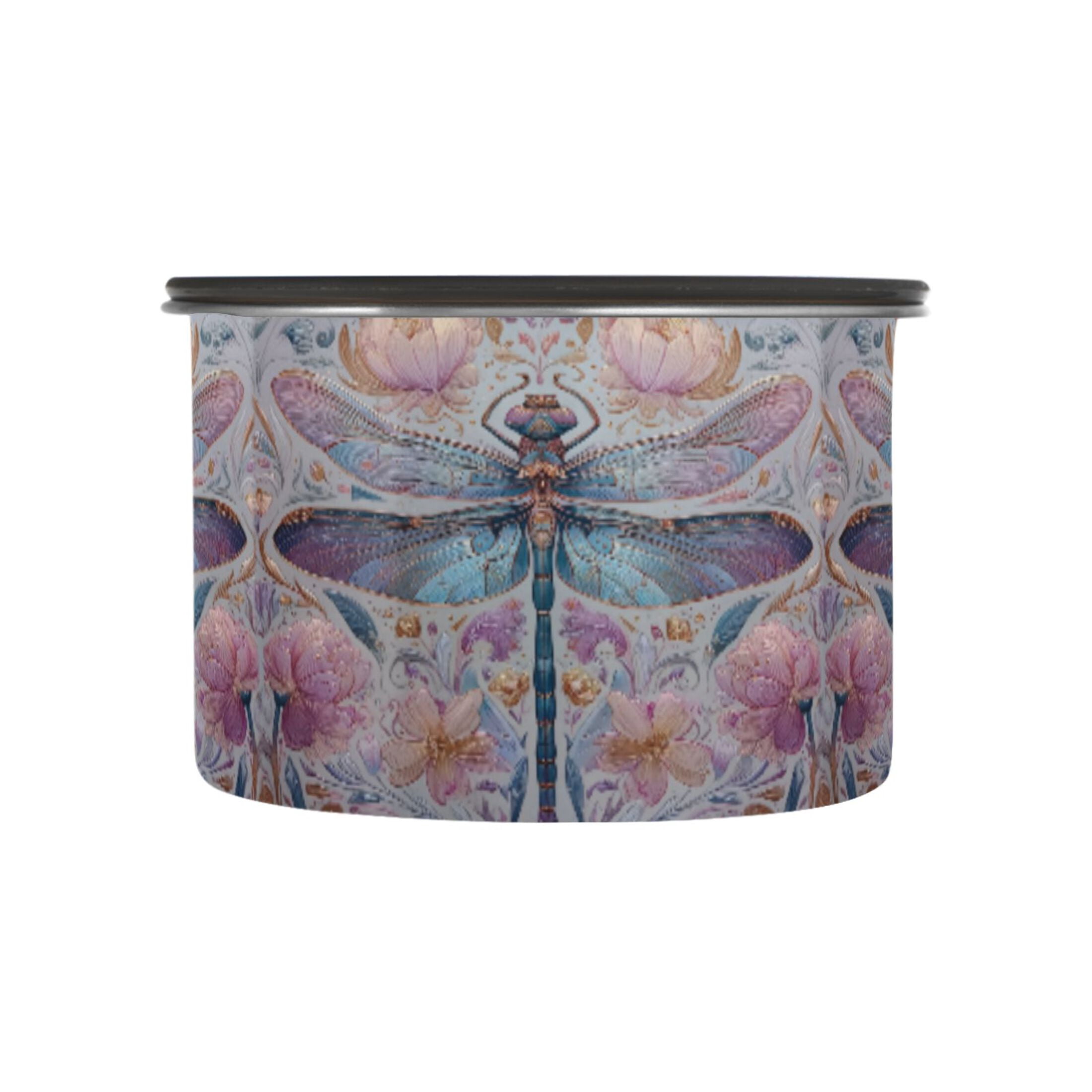 500ml Stainless Steel Food Storage Containers Watercolor Ornate ...