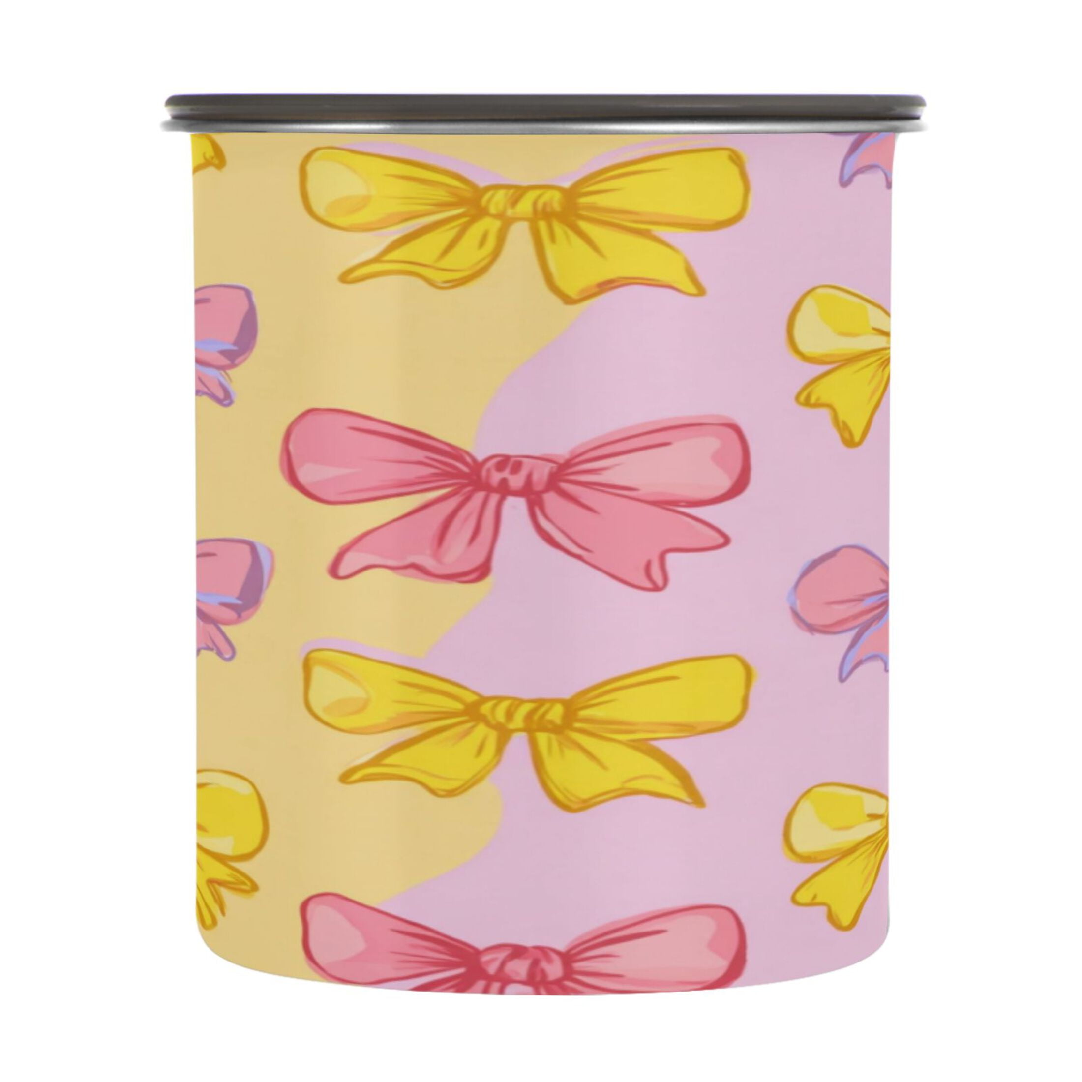 500ml Stainless Steel Food Storage Containers Yellow and Pink Bows ...