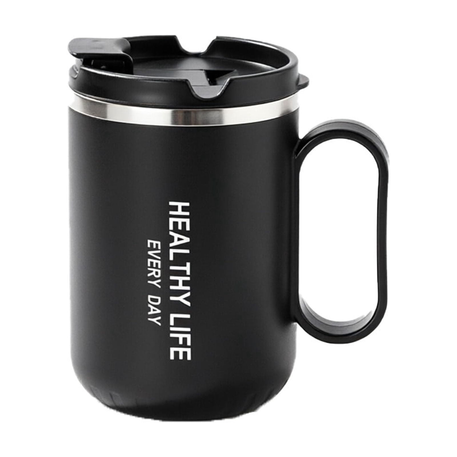 500ml Stainless Steel Mug Insulated Tea Cup With Lid And Handle ...