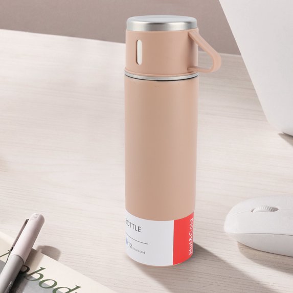 500ml Stainless Steel Vacuum Flask, Leakproof, Portable Thermal Mug For ...