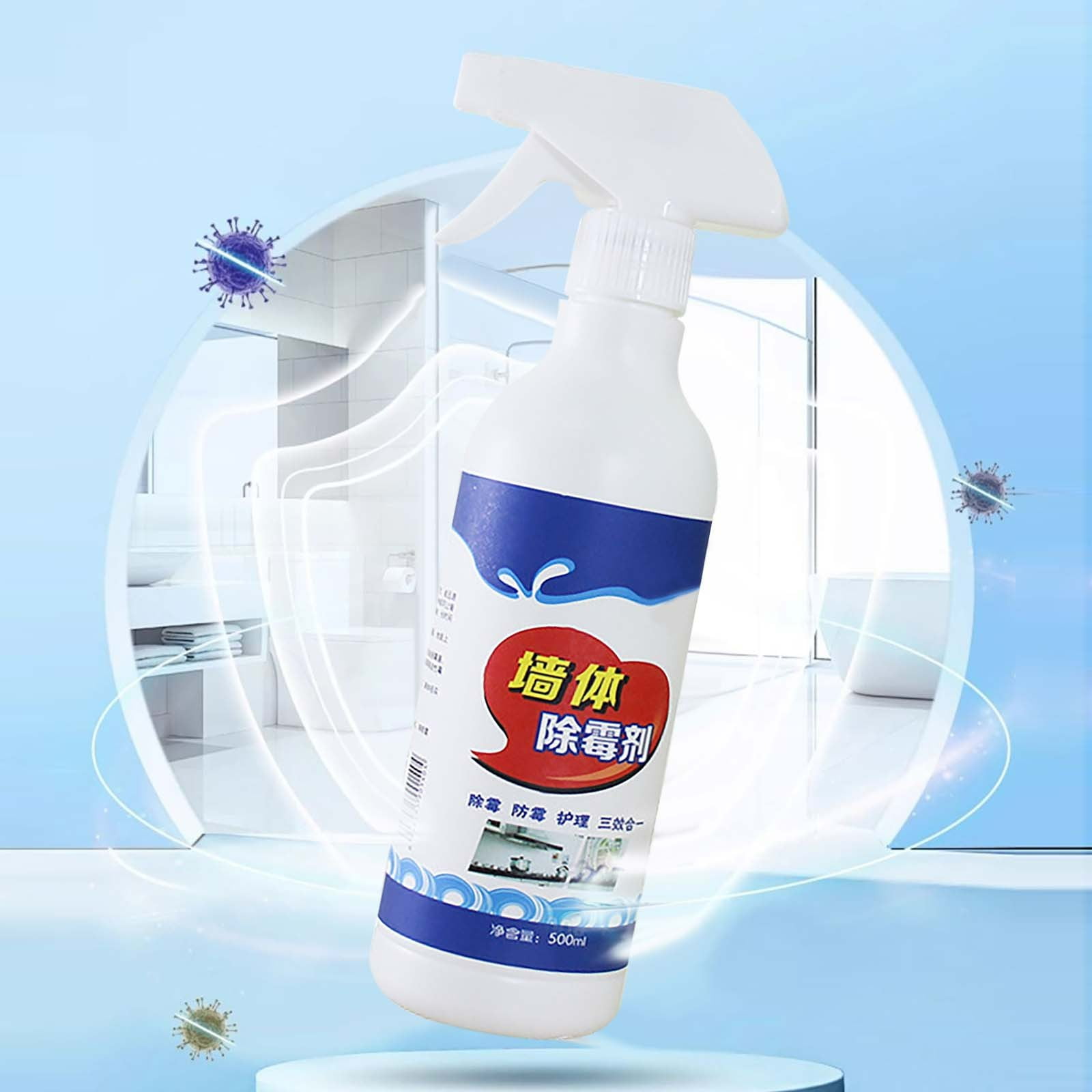 500ml Wall Stain Remover Spray - Powerful Rinse-Free Cleaner for Walls ...
