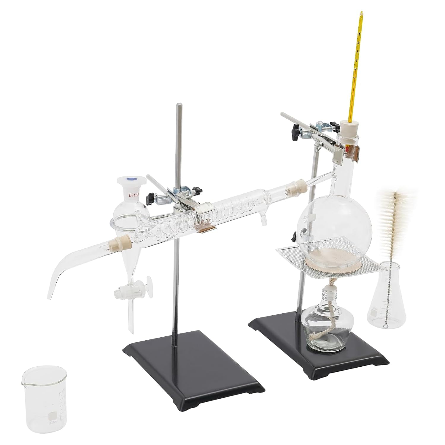 500ml Water Distillation Kit, Full Glass Steam Distillation Equipment ...