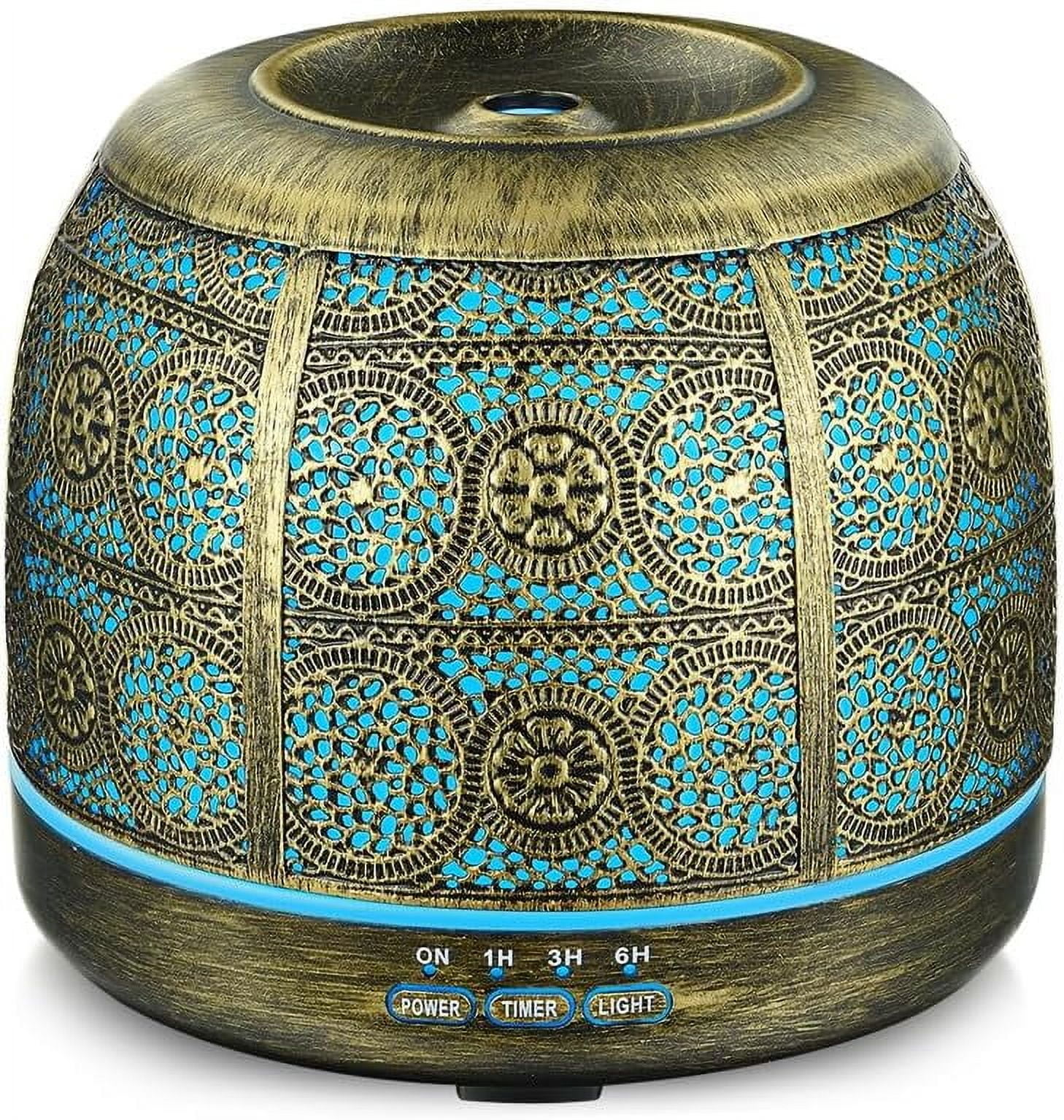 500ml essential oil diffuser, suitable for large rooms, metal essential ...