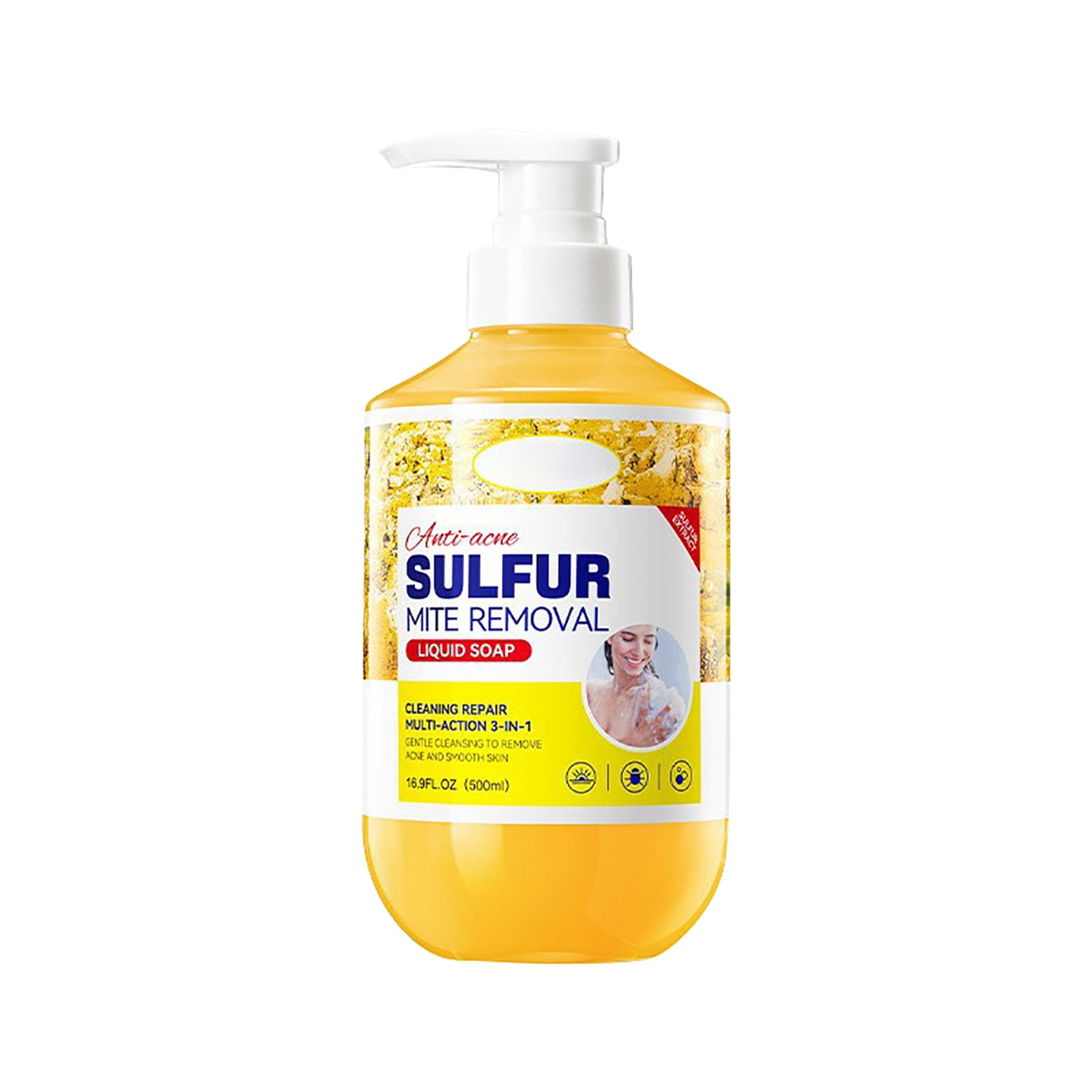 500mlSulfur Body Wash Deep Cleanse & Nourish Skin For Glow - Walmart.com