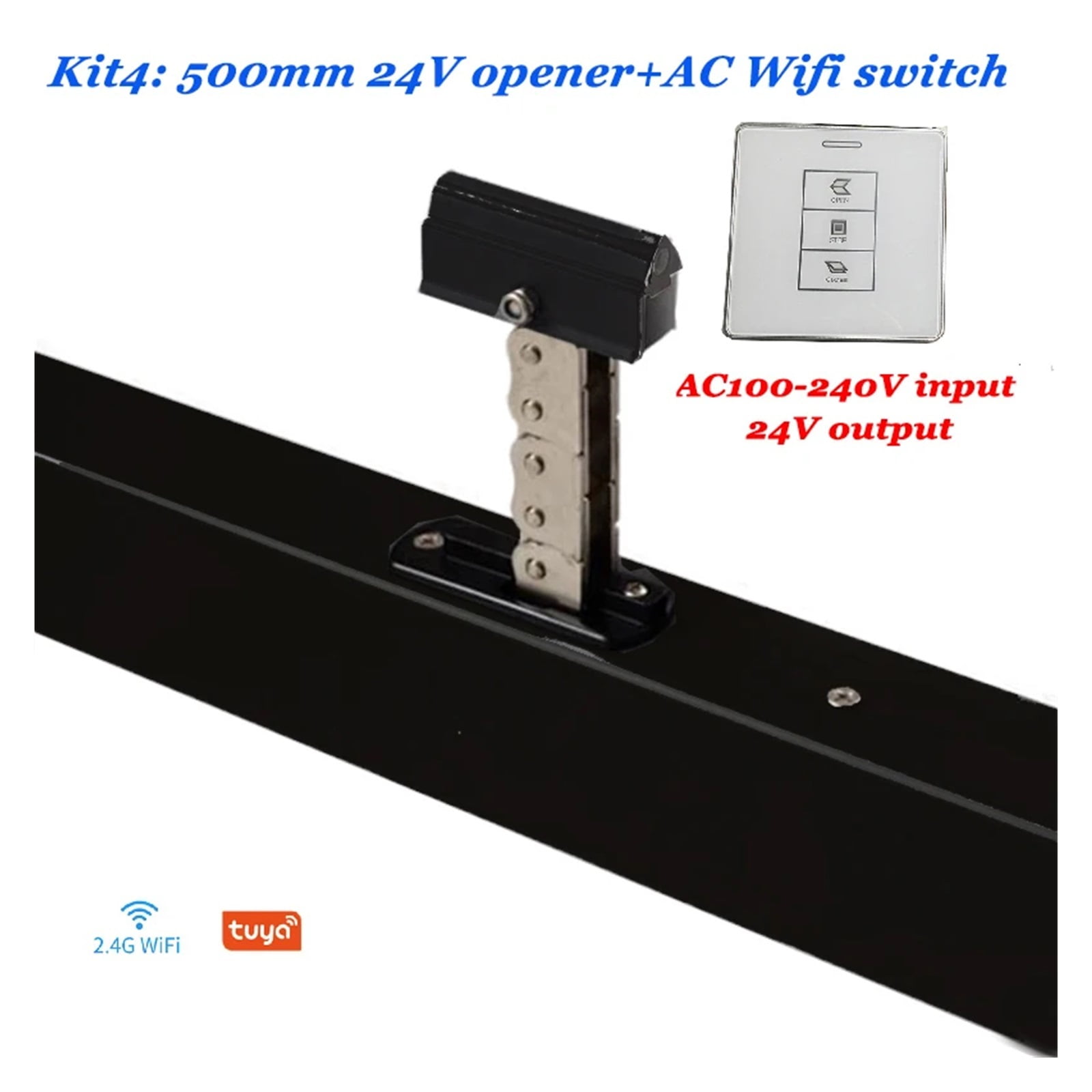 500mm Chain Window Opener Aluminum Window Motor Skylight Actuator DIY ...