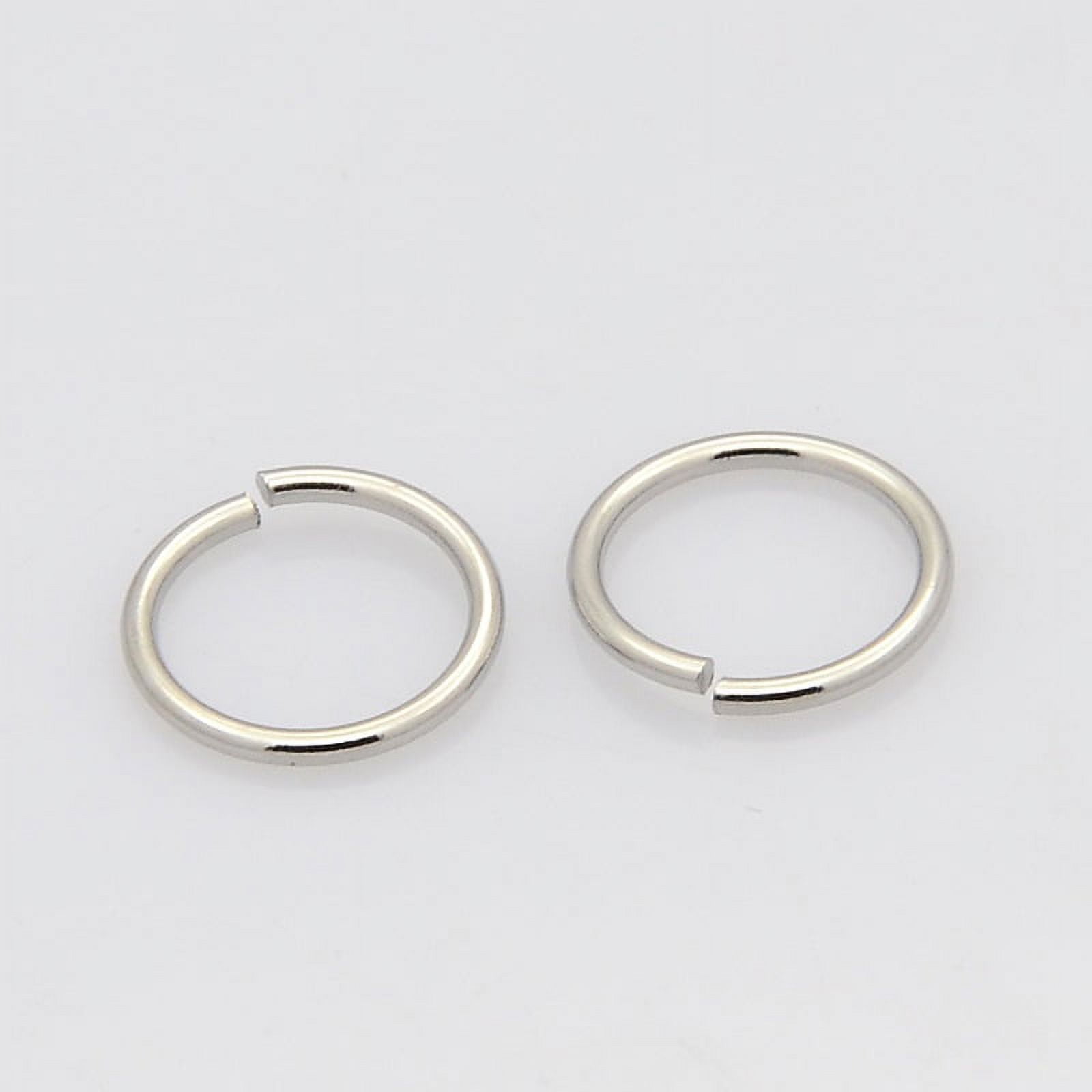 500pc Tarnish Resistant Open Jump Rings Stainless Steel Color 304 ...