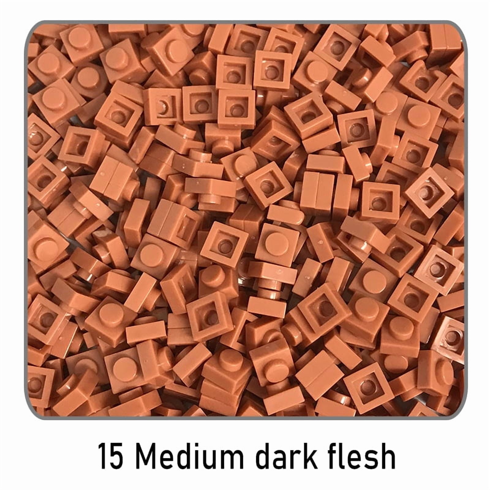 500pcs/100pcs DIY Pixel Art Building Blocks 1x1 Square Bricks Bulk ...