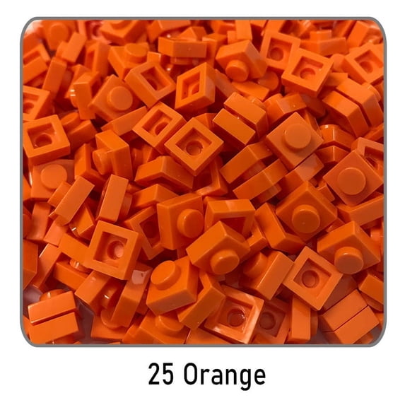 500pcs/100pcs DIY Pixel Art Building Blocks 1x1 Square Bricks Bulk ...