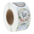 500pcs 4 Designs Floral Thank You Stickers Wedding Favors Party ...
