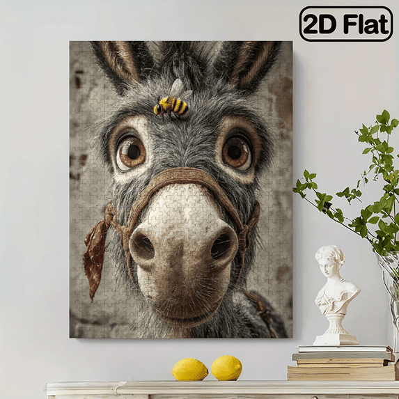 500pcs Adult Puzzle, 20.4x15 Inches Large Size, Big-Headed Donkey ...