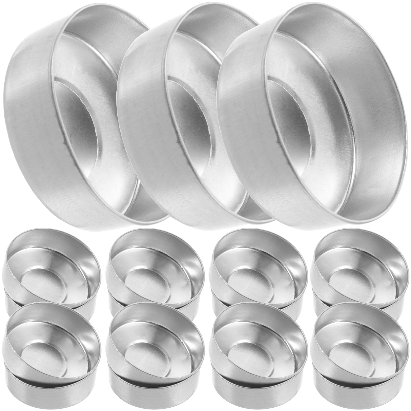 500pcs Aluminum Tea Light Tins Tea Light Empty Case Containers Candle ...