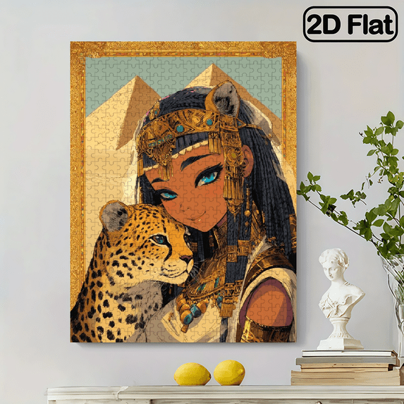 500pcs Ancient Egypt-Themed Puzzle 27.55x19.69 inches Cardboard Jigsaw ...