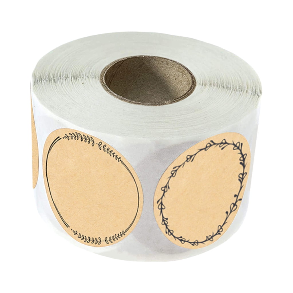 500pcs Brown Kraft Labels Canning Jar Sticker for Retail Crafts and ...