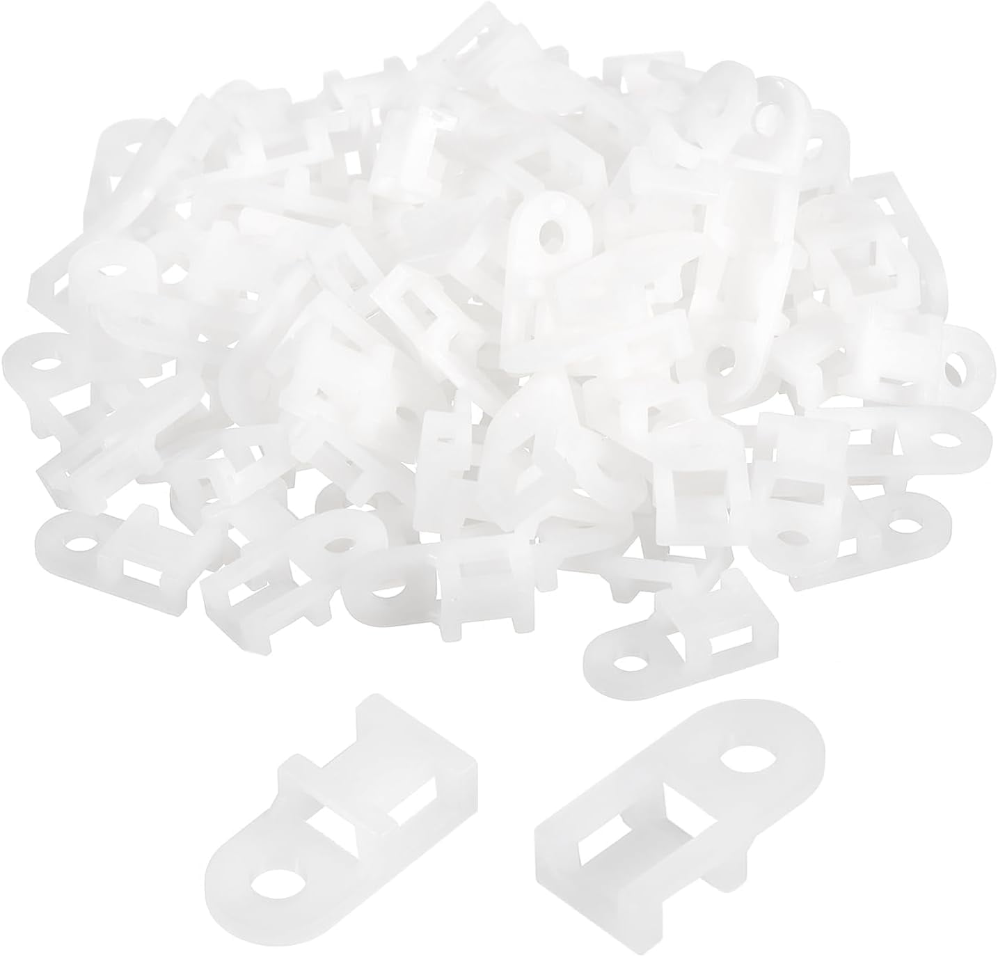 500pcs Cable Tie Base Saddle Type Mount Wire Holder, 0.79"x0.38"x0.2 ...
