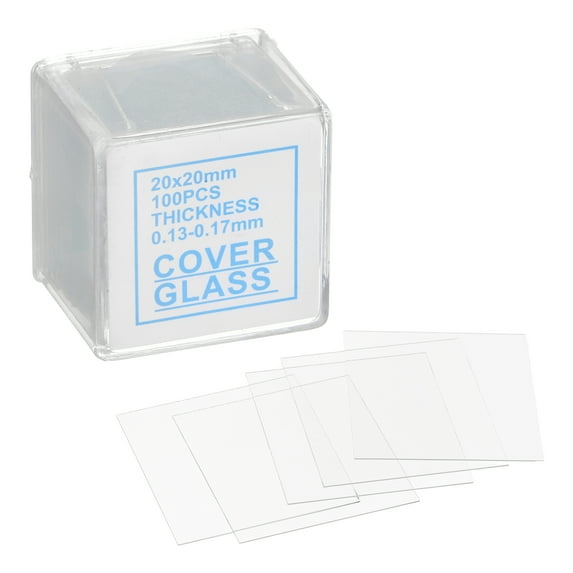 500pcs Cover Slips for Microscope Slides, 20x20mm Microscope Cover ...