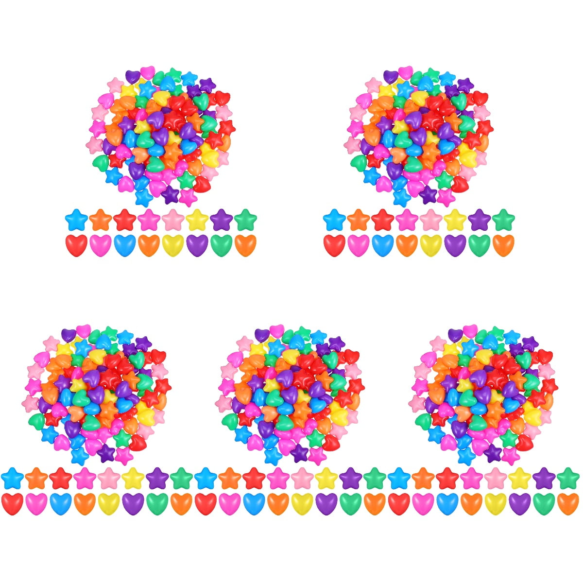 500pcs Creative Ocean Balls Star-Shaped Swimming Toys Colorful Pool ...