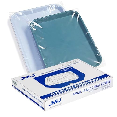 500pcs Dental Tray Covers, 10.5" x 14", Disposable Plastic Tray Sleeves ...