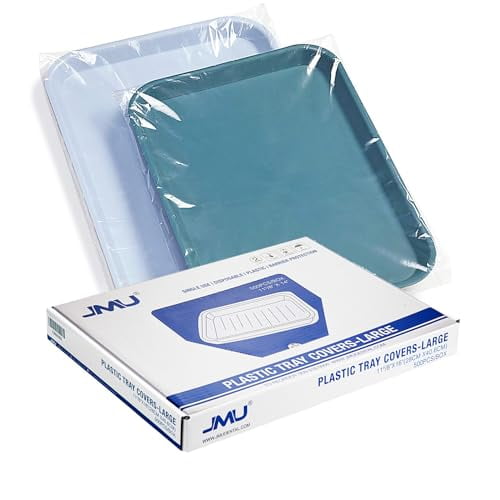 500pcs Dental Tray Covers, 11.6" x 16", Disposable Plastic Tray Sleeves ...