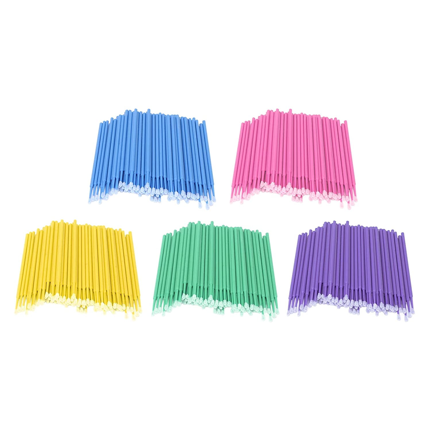 500pcs Disposable Micro Applicators Brush for Makeup,Eyeliner Cleaner ...