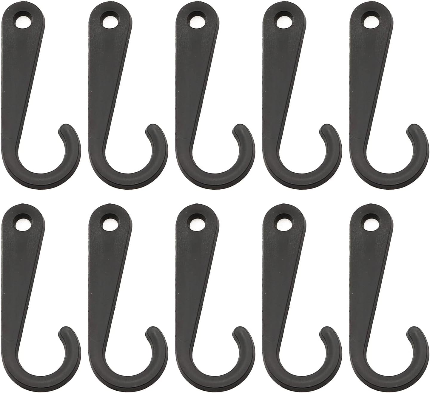 500pcs Environmetal-Friendly Plastic Hosiery Hook Black Color J Hook ...