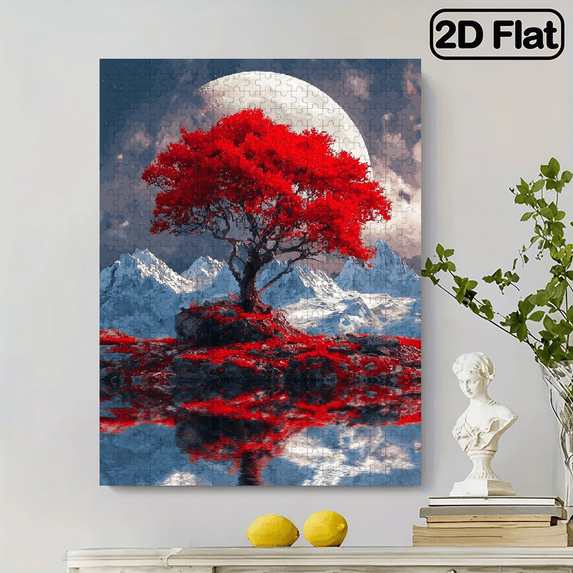 500pcs Fashionable Landscape Puzzles, Vibrant Masterpieces, Trendy Home ...