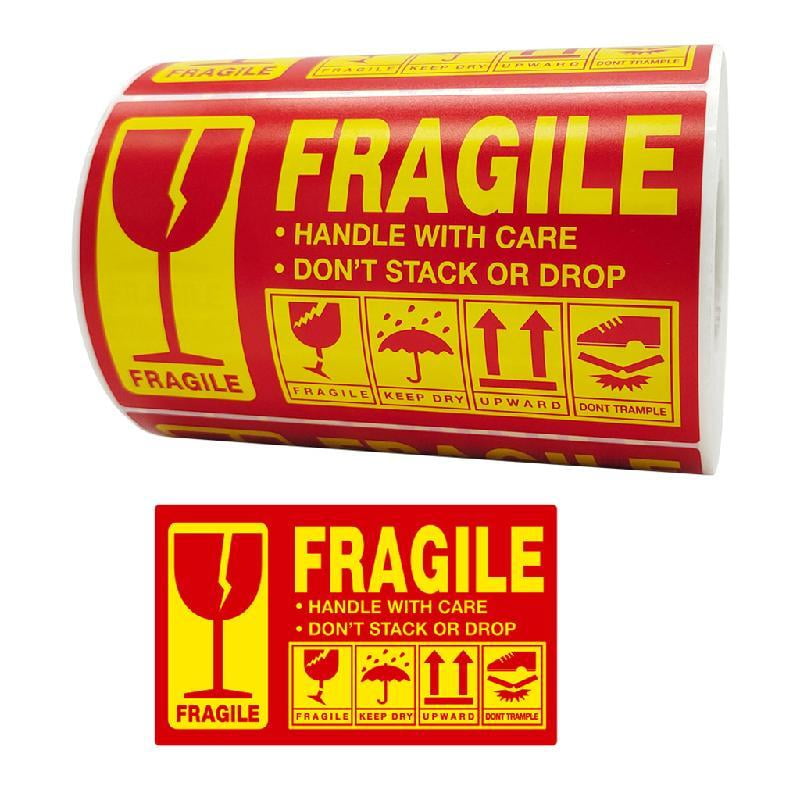 500pcs Fragile Stickers Warning Label Sticker Handle With Care Don'for ...