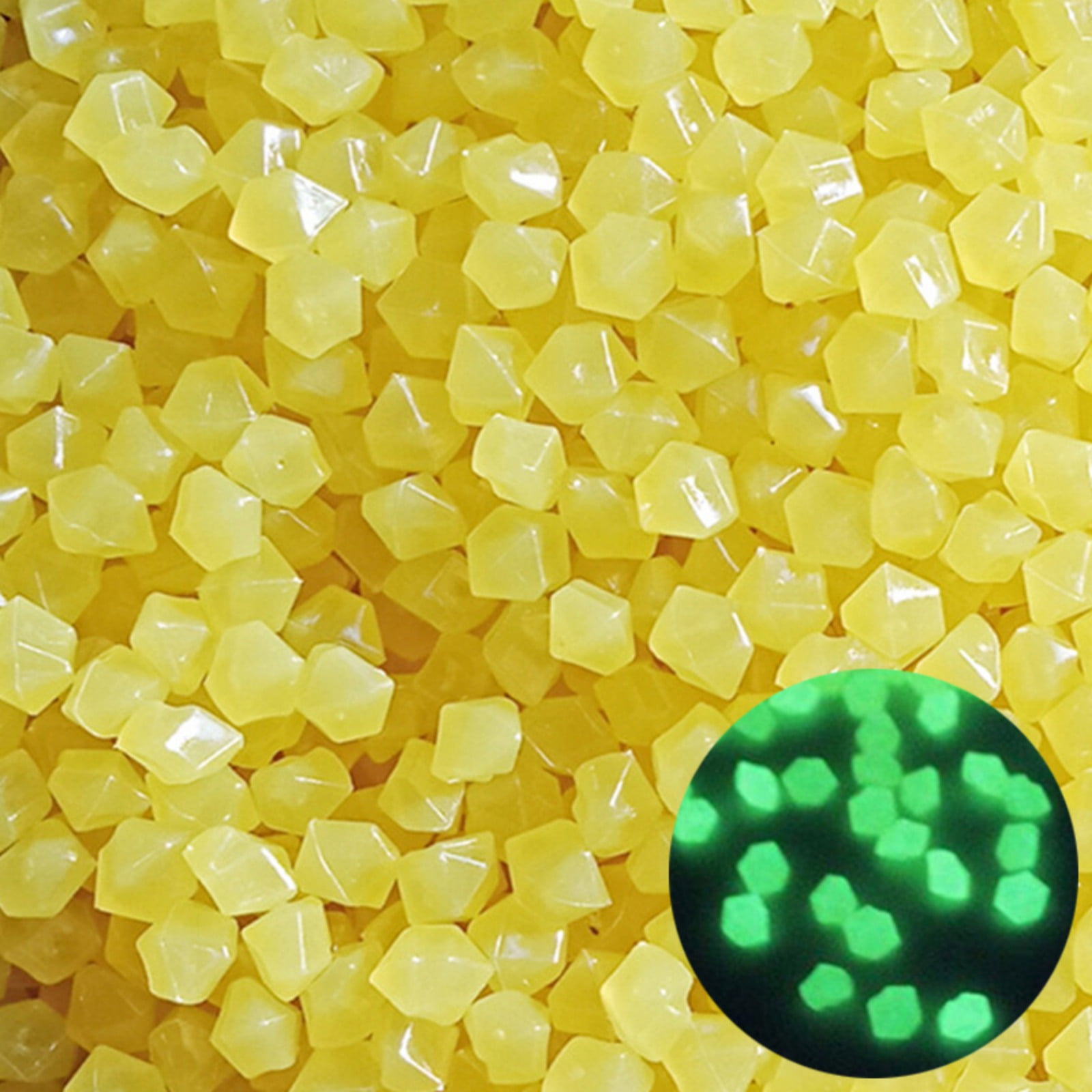 500pcs Glow Stones Glow in The Dark Rocks Outdoor Decorative Stones ...