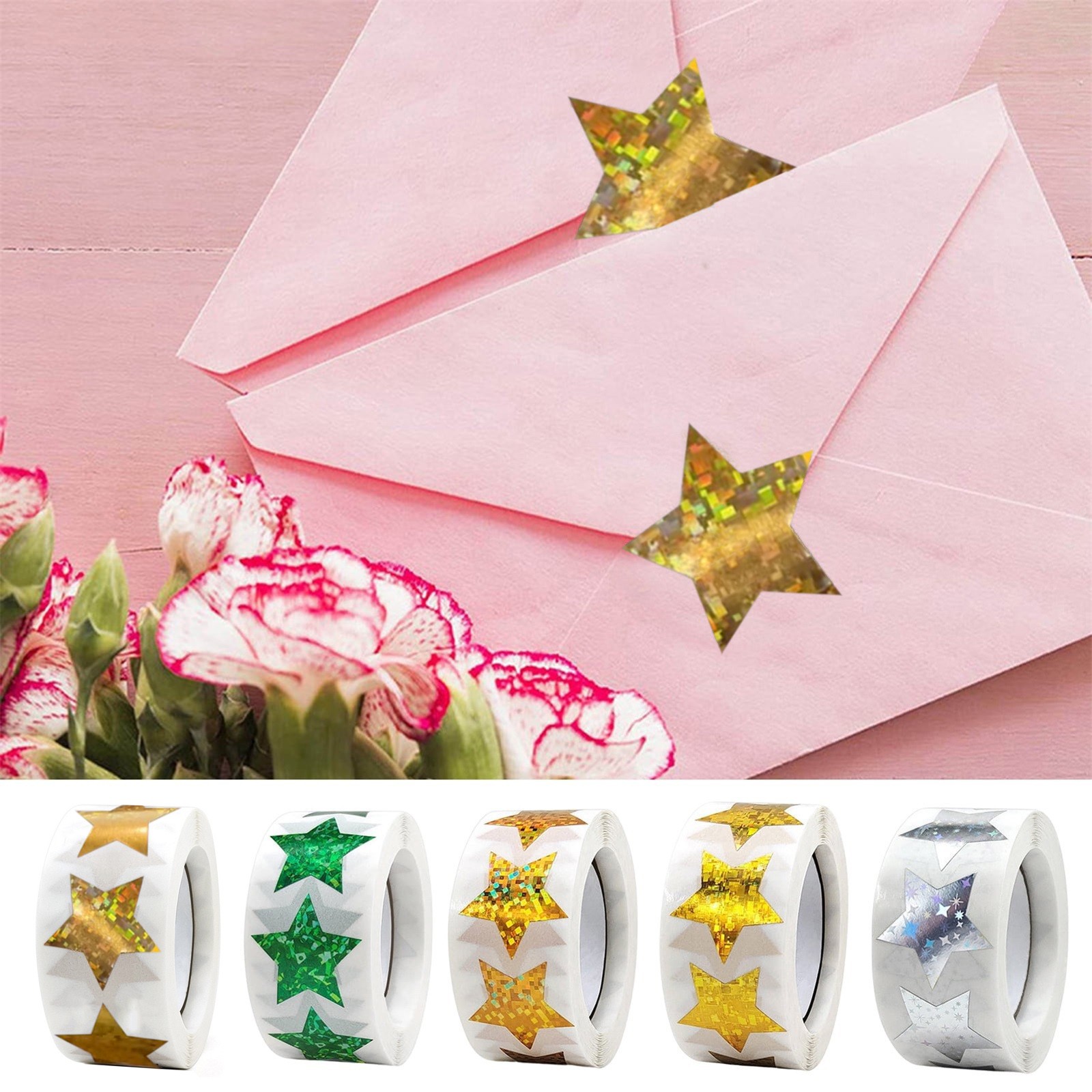 500pcs Gold Star Stickers For Kids At School Classroom 1 Inch Self ...
