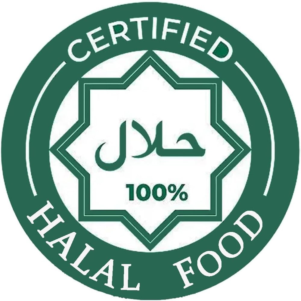 500pcs Halal Food Labels 1.5 Inch Circle Waterproof Removable Stickers ...