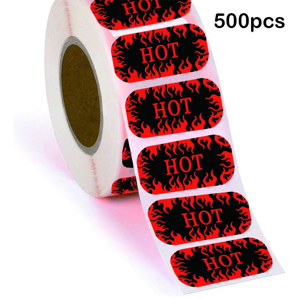 500pcs Hot Stickers Labels 0.75×1.5 inch Shop Labels for Supermarkets ...