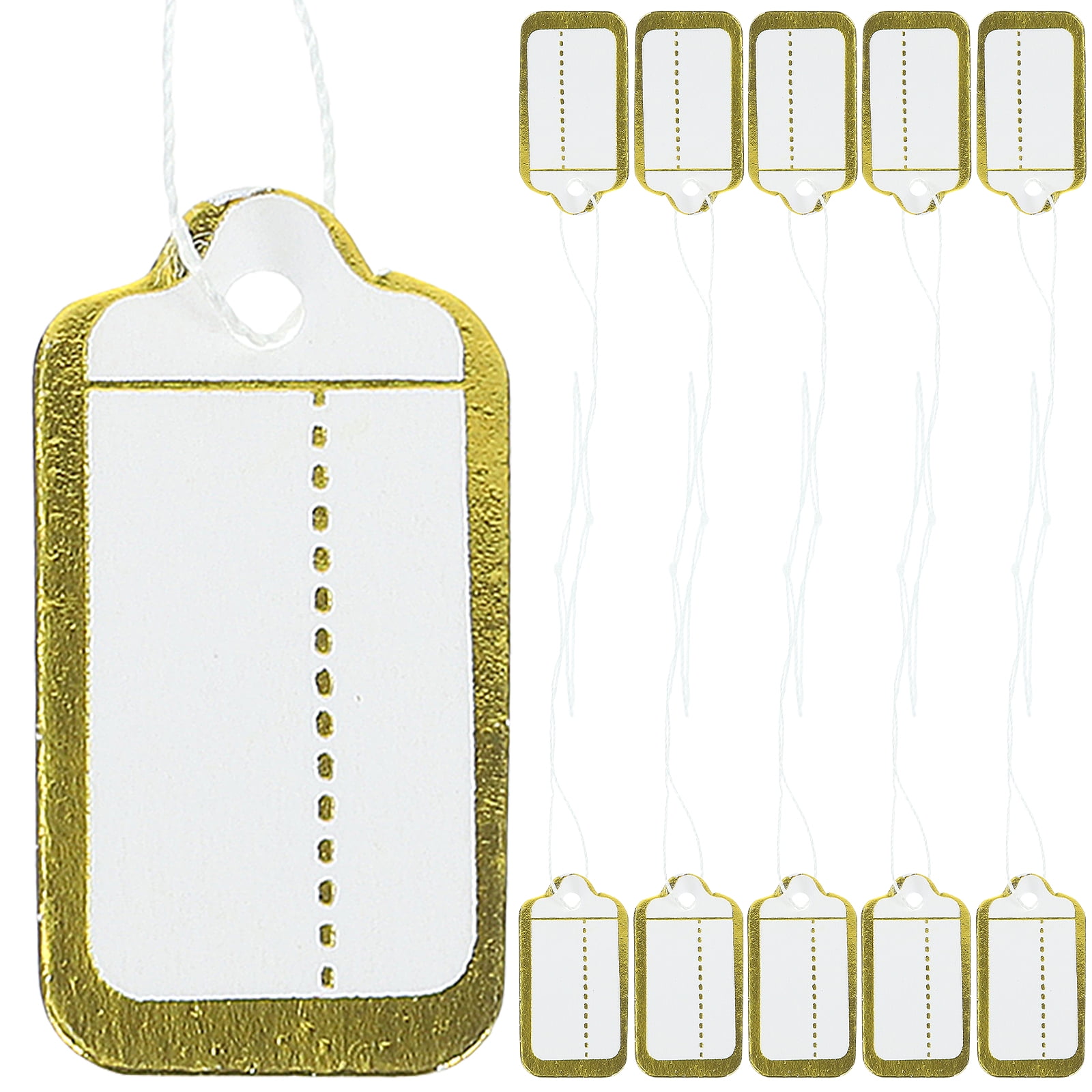 500pcs Jewelry Tags Bracelet Necklace Ring Labels with Hanging String ...