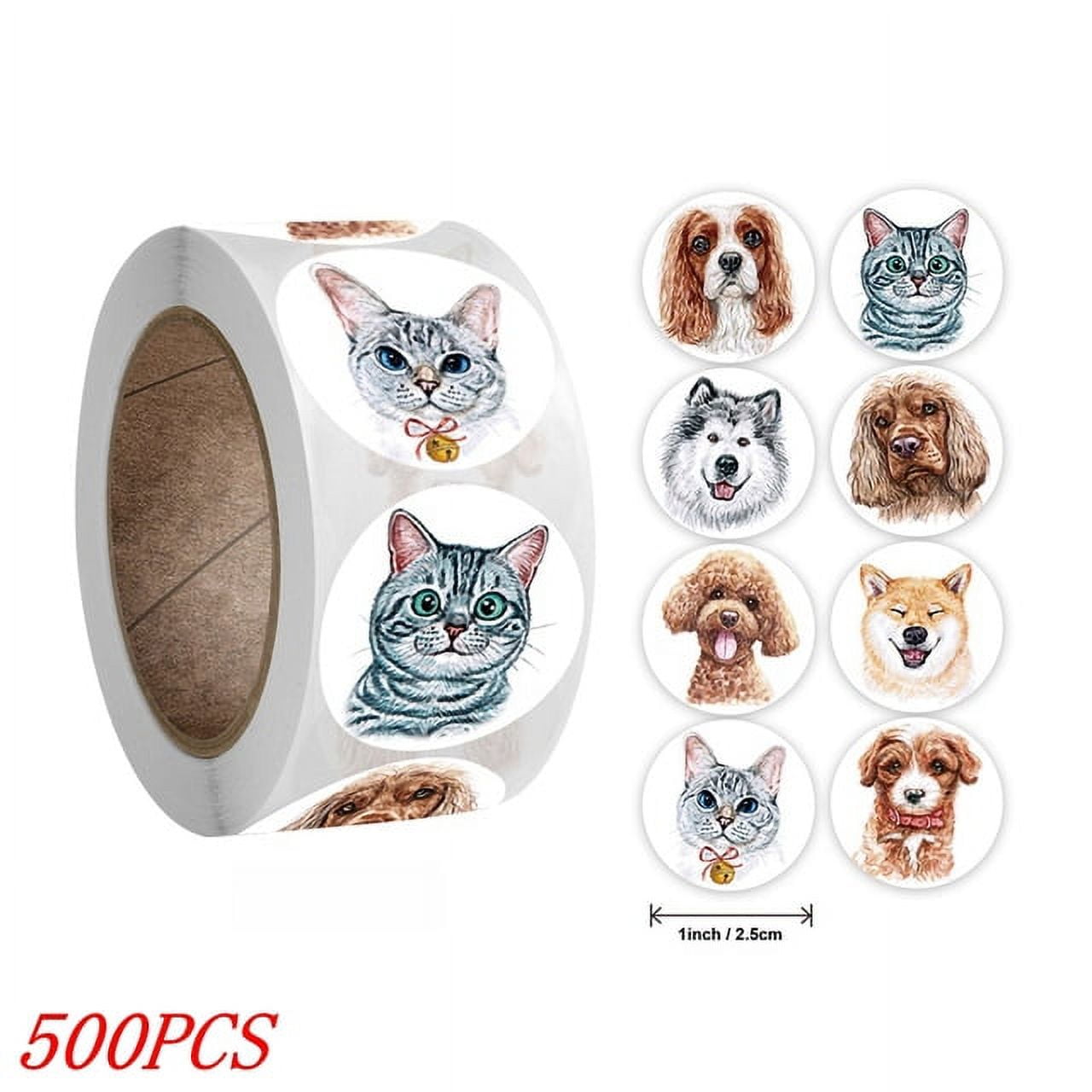 500pcs Kids Reward Sticker Puppy Dog Pattern Encouragement Stickers For ...