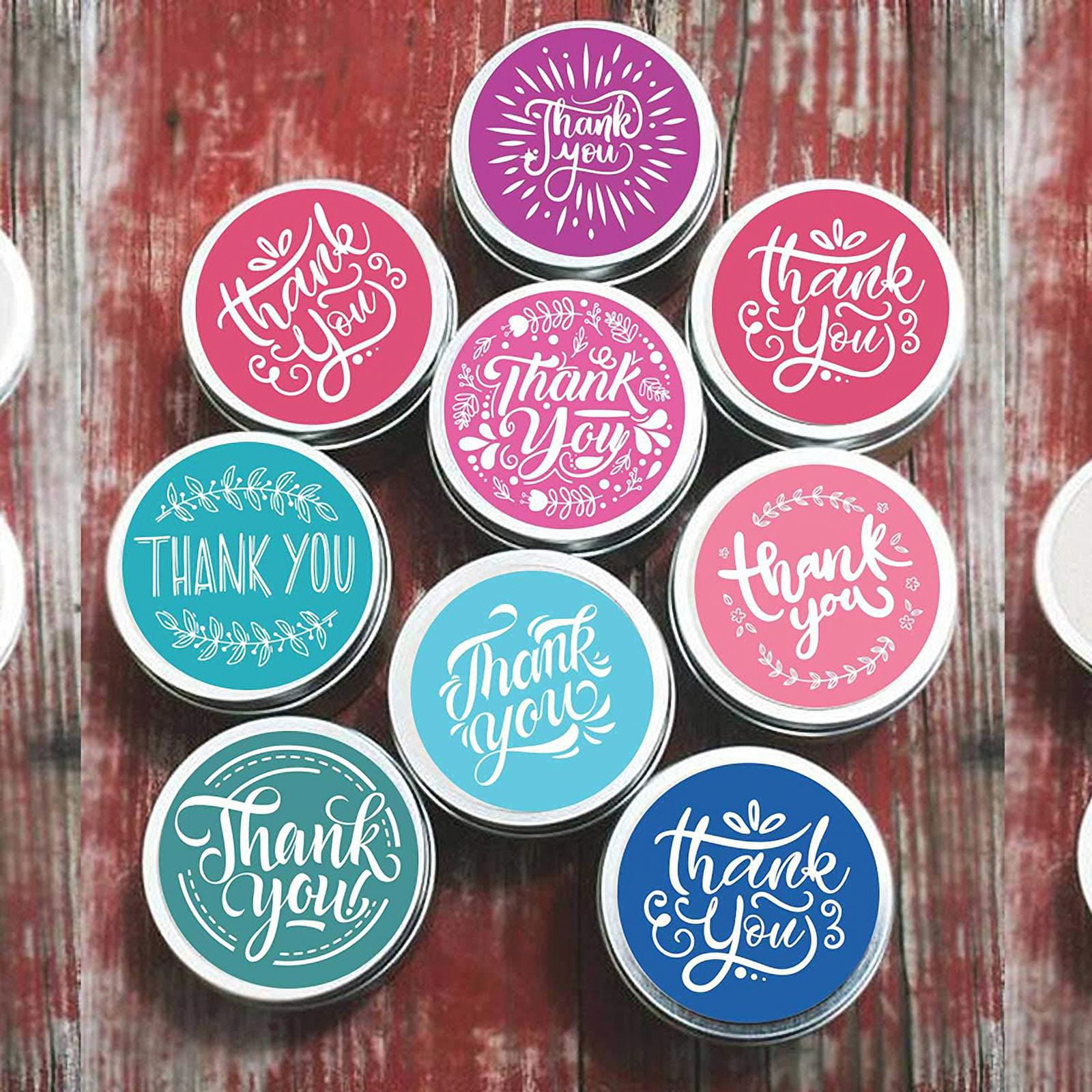 500pcs Kraft round thank you Stickers seal labels stickers Package ...
