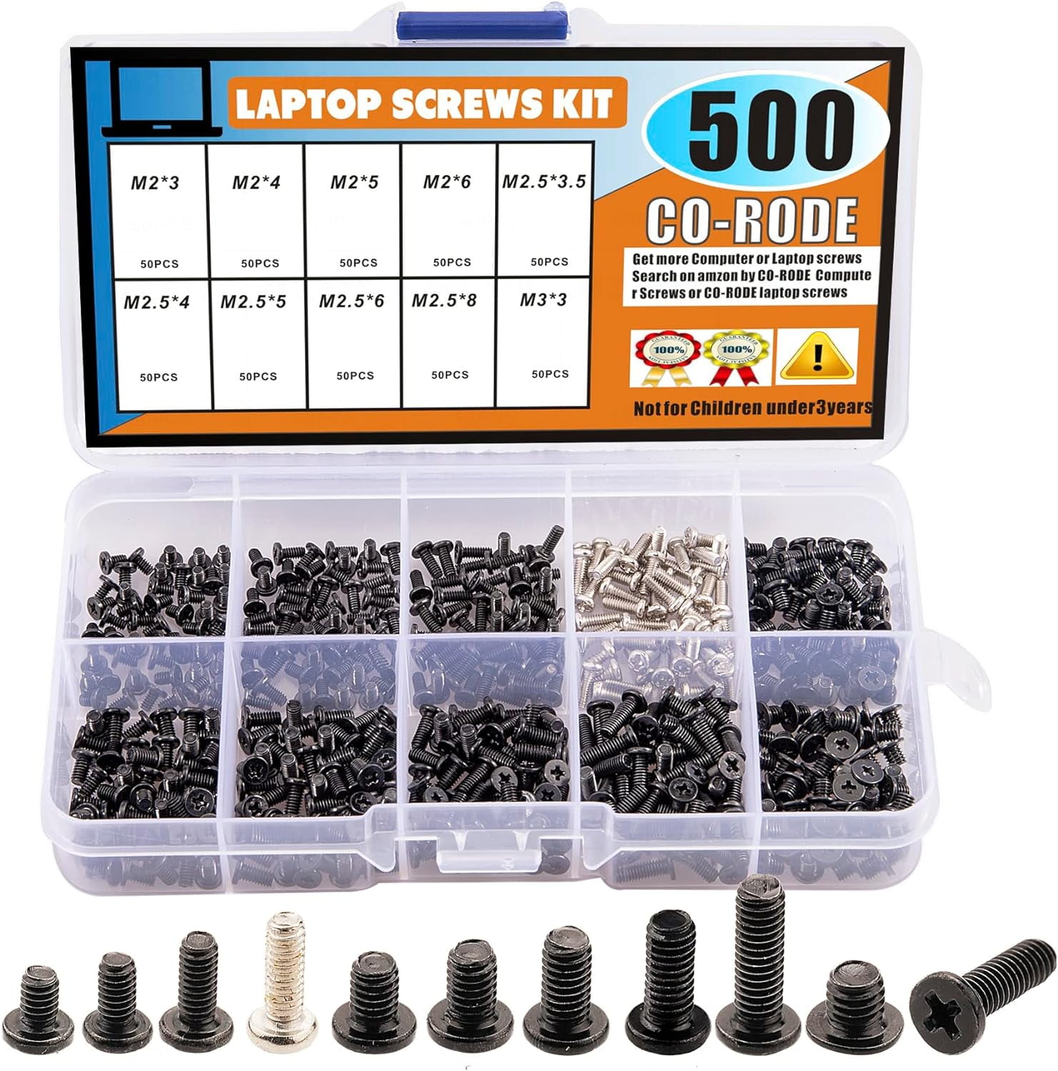 500pcs Laptop Notebook Computer Screw Kit Set For Ibm Hp Dell Lenovo