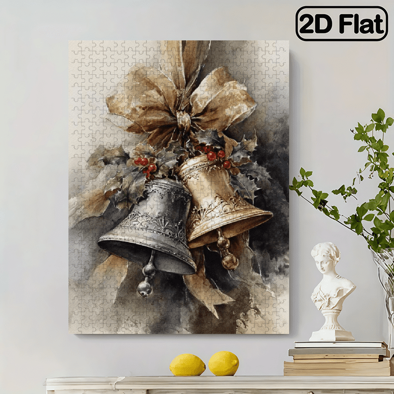 500pcs Large Christmas Bells Jigsaw Puzzle Suitable, Challenging ...