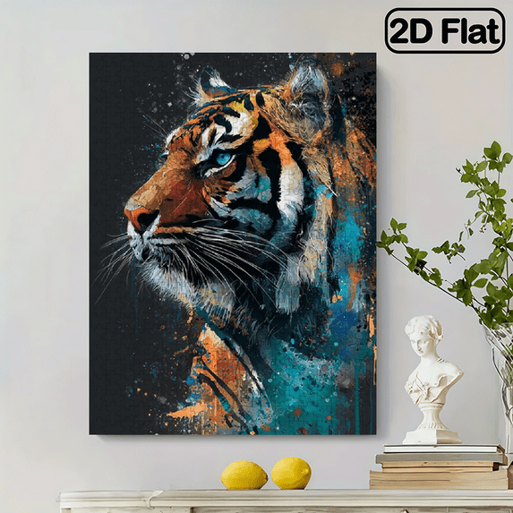 500pcs Large Tiger Head Jigsaw Puzzle Suitable for Adults Families ...