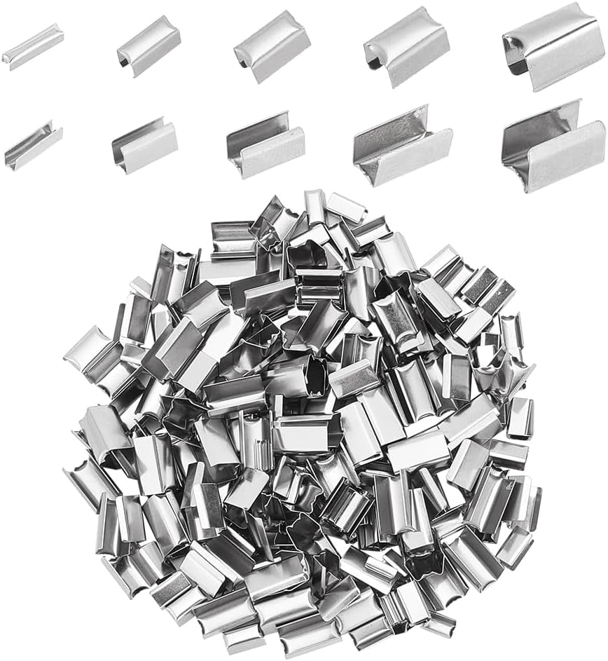 500pcs Leather Rope Clip Foldable Iron Folding Crimp Ends 2/4/5/7/8mm ...