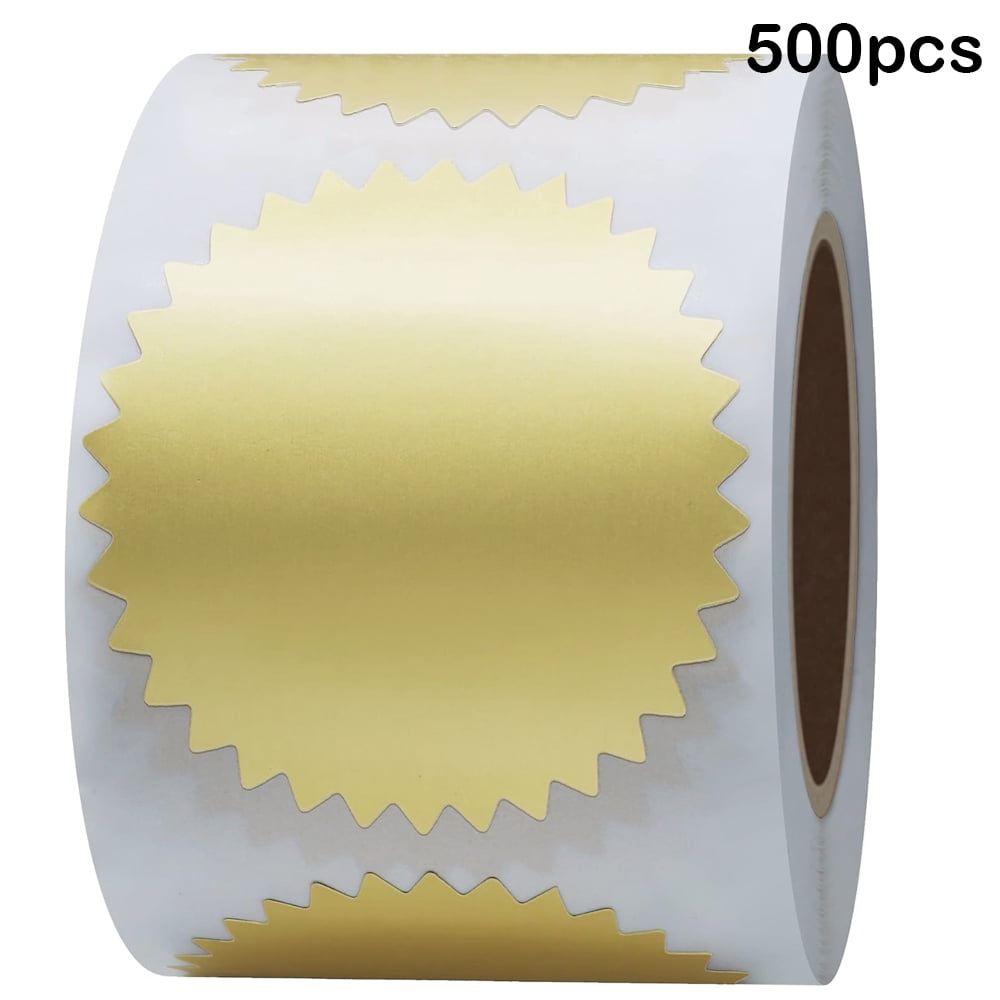 500pcs Matte Golden Sealing Sticker for Embossing Notary Seals 2 inch ...