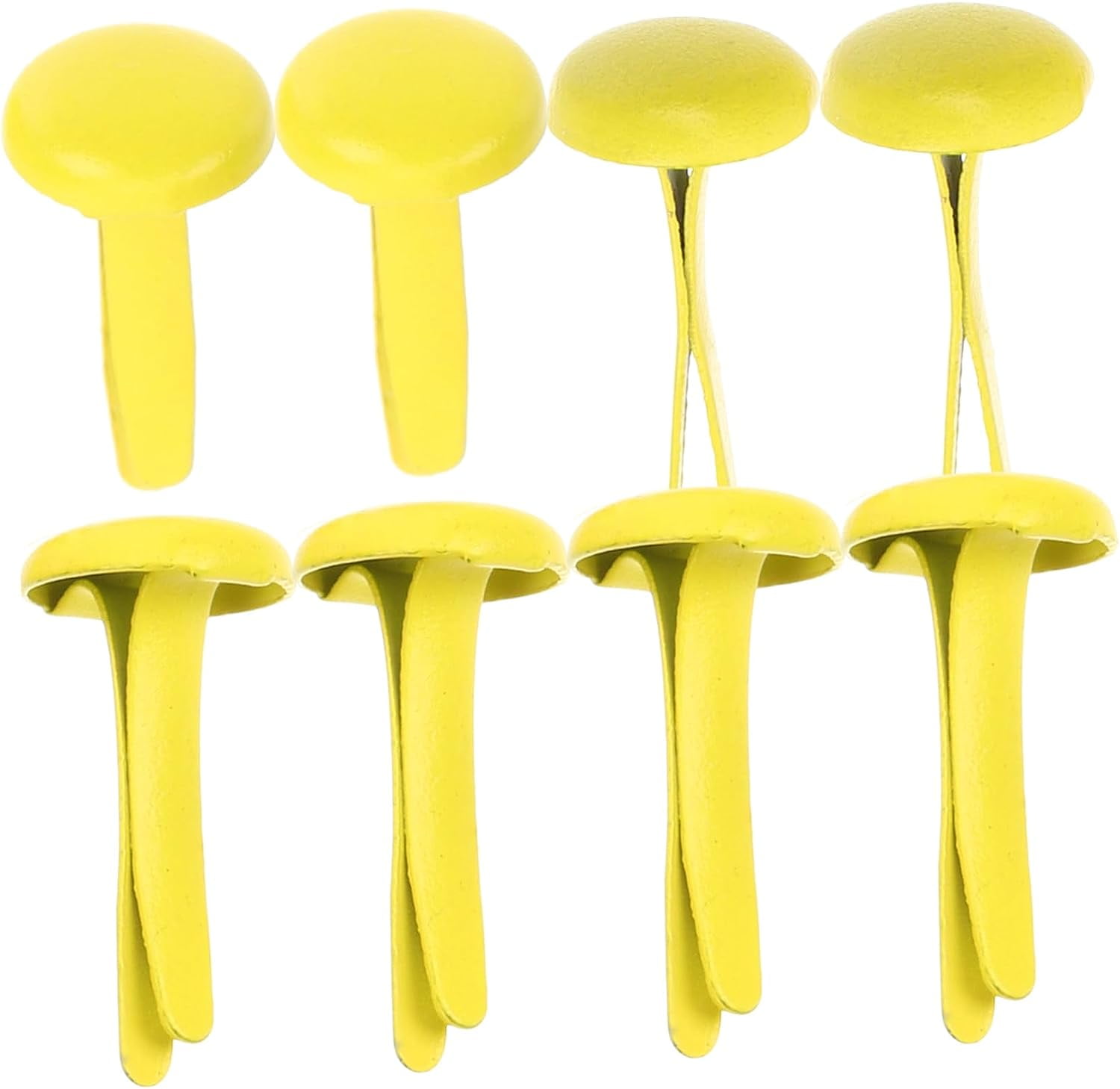 500pcs Metal Paper Fastener Paper Fasteners Gold Bra Brass Fasteners ...