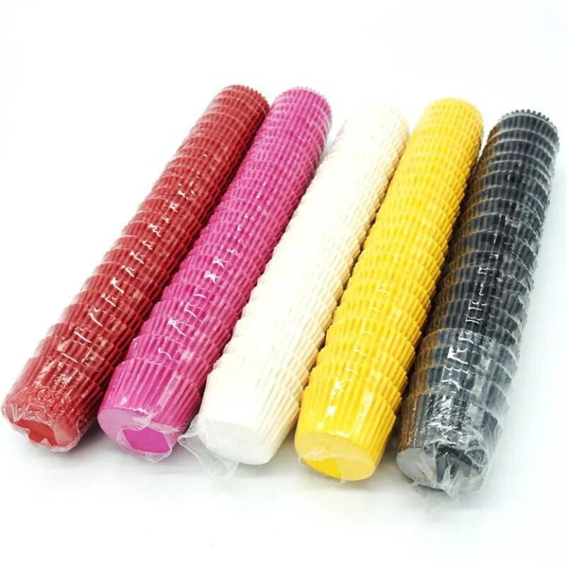 500pcs Mini Colorful Paper Cake Cupcake Liner Baking Muffin Box Cup ...
