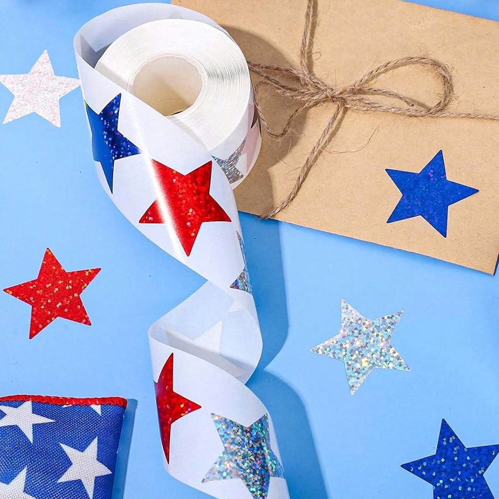 500pcs Patriotic Independence Day Adhesive Stickers, Festive Round USA ...