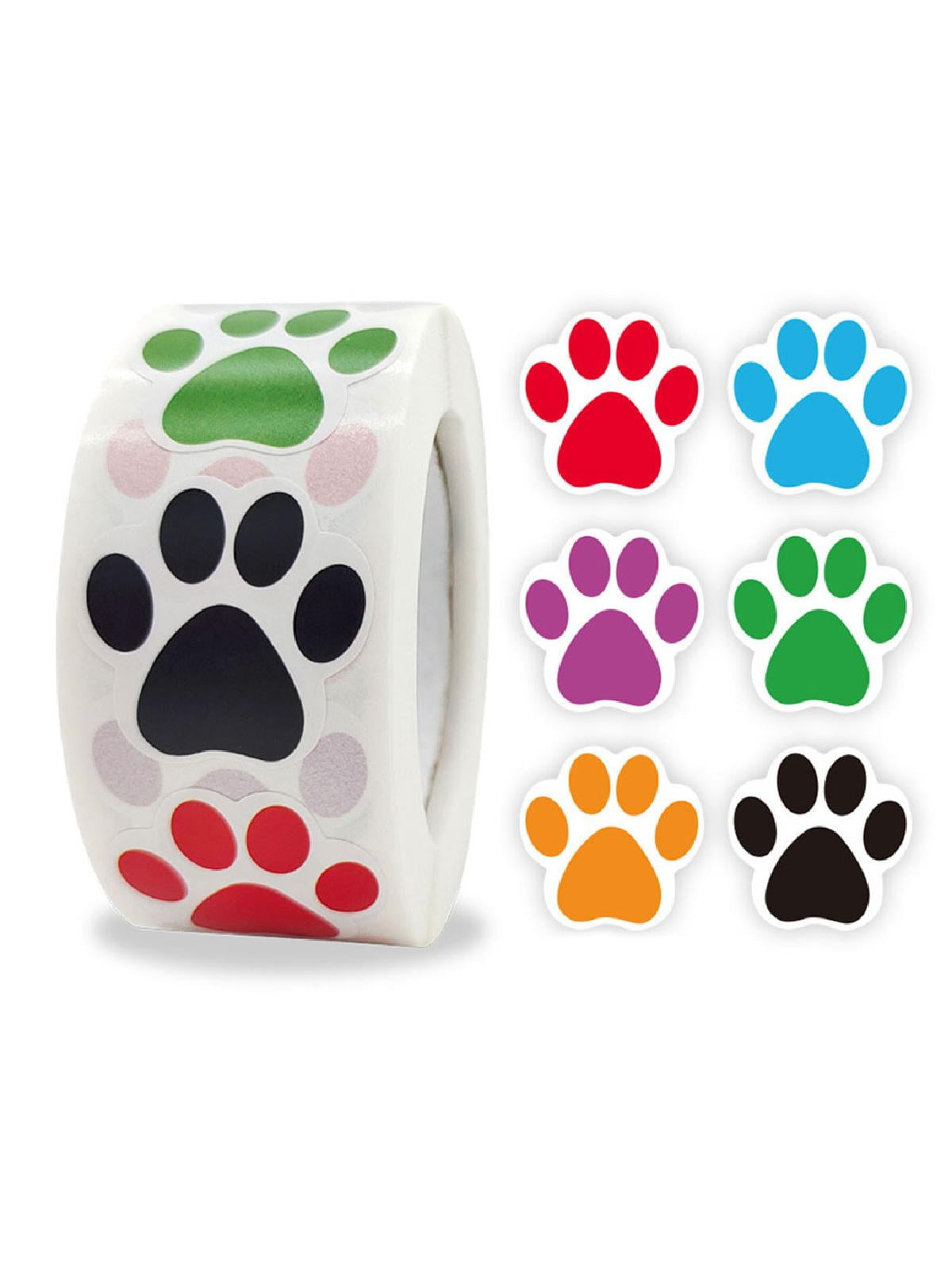 500pcs Paw Print Stickers Dog for CatBe-- Pa-Labels Sticker for Laptop ...