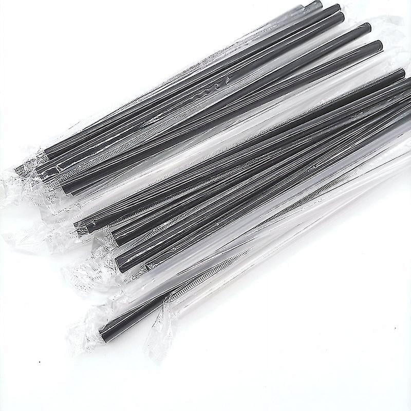 500pcs Pearl Milk Tea 8mm Thick Straws Individually Packaged ...
