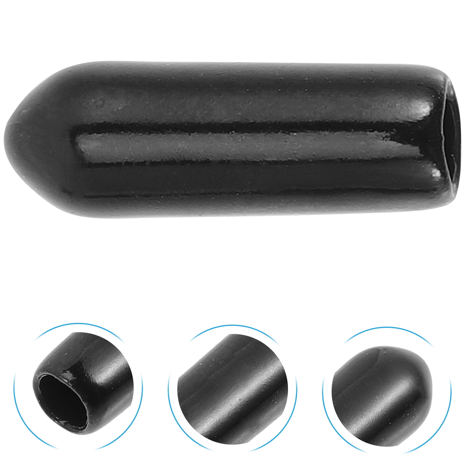 WORGEOUS Peg Hook Stoppers Black Plastic 500Set - Walmart.com