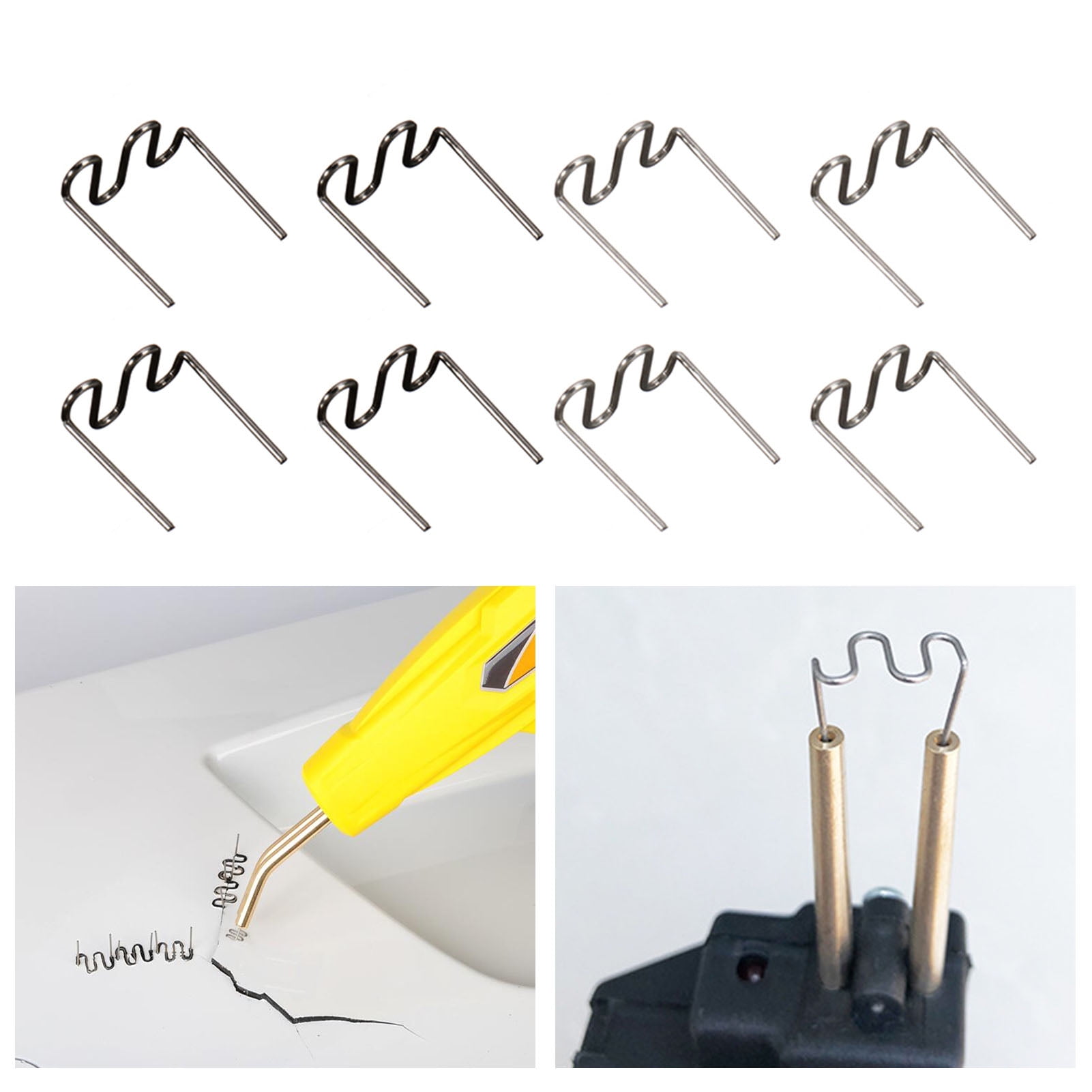 500pcs Plastic Repair Machine Welding Hot Stapler Pre Cut Waves Staple ...