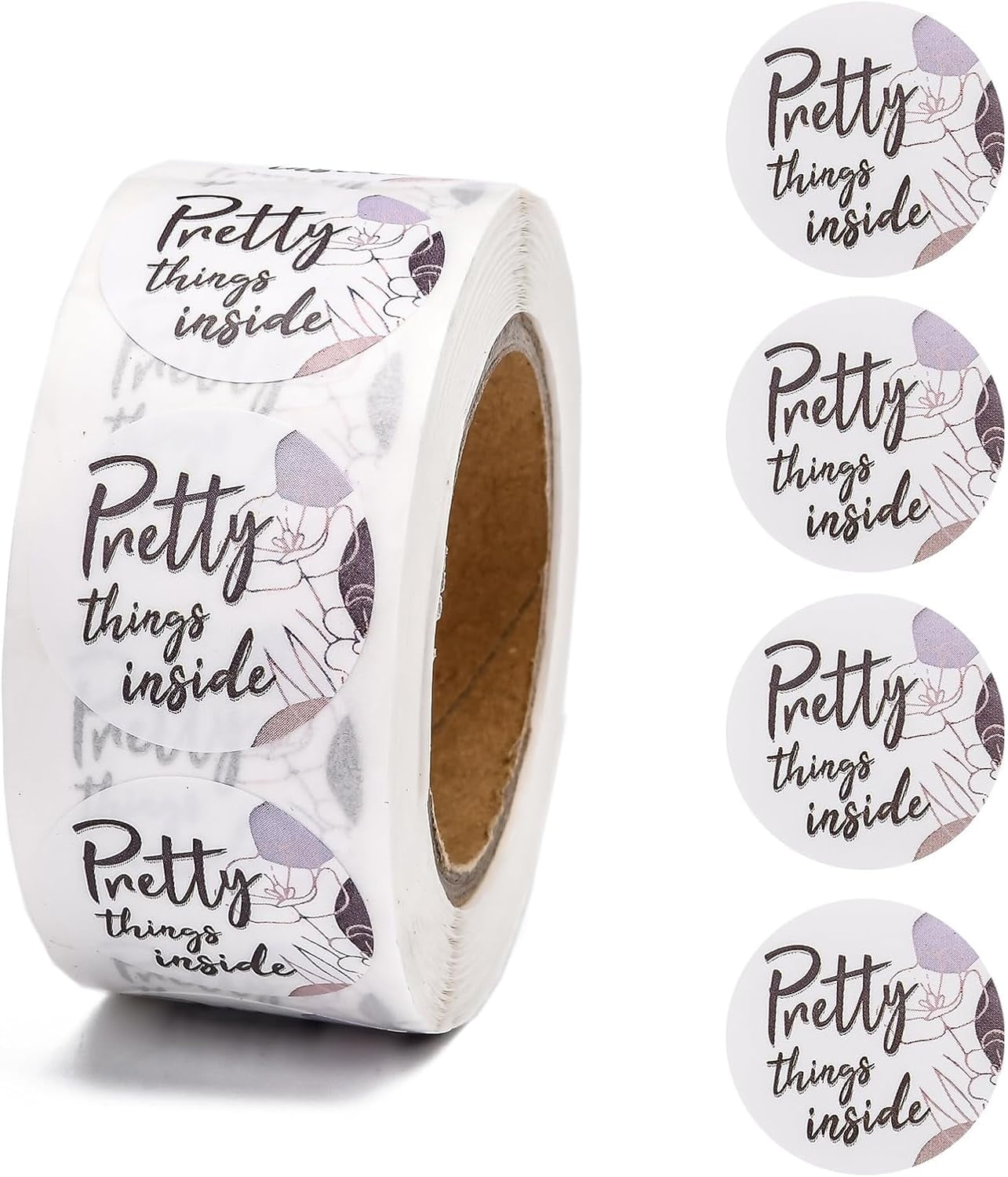 500pcs Pretty Things Inside Stickers Adhesive Roll Sticker Labels for ...