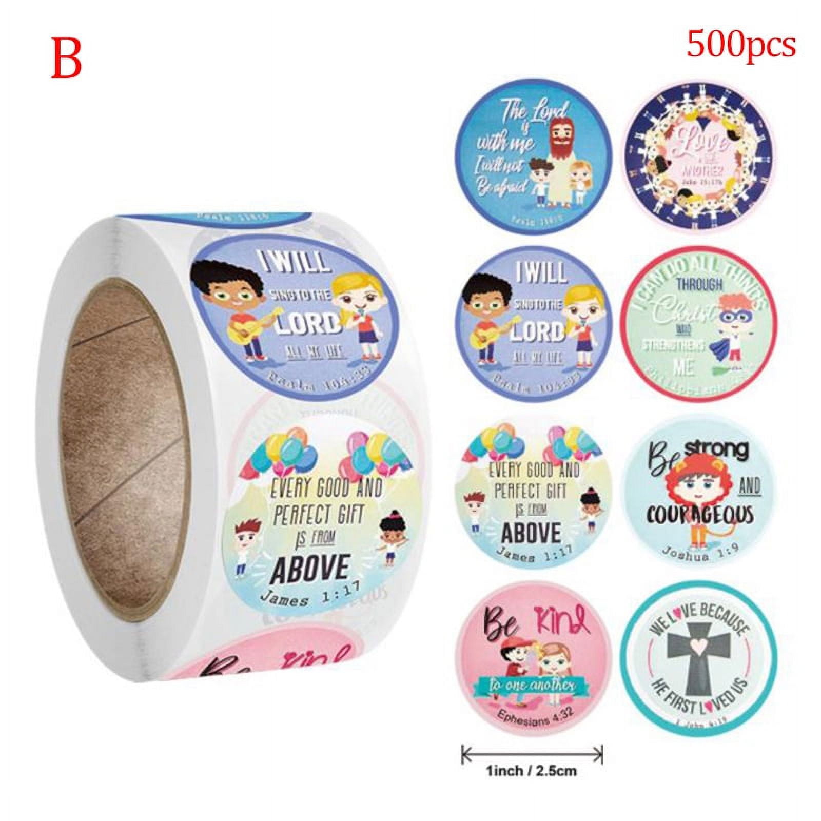 500pcs Religious Stickers Christian Bible Verse Sticker for Kids ...